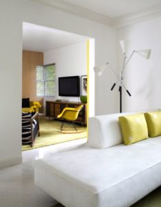 Chartreuse Living Rooms