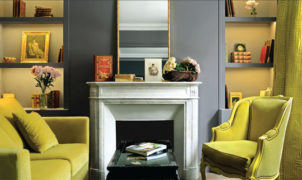 Chartreuse Living Rooms