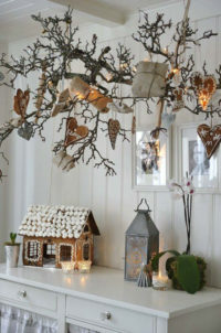 33 Best Christmas Country Living Room Decorating Ideas