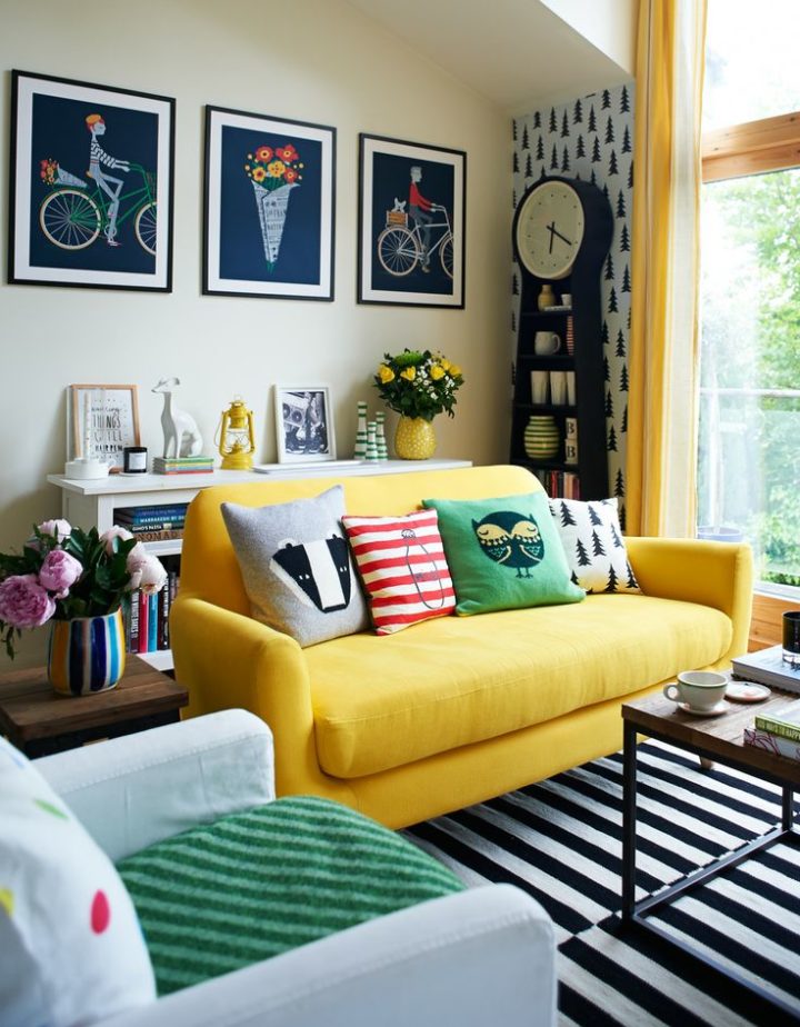 Decorating With Berry Hues and Mustard Colors