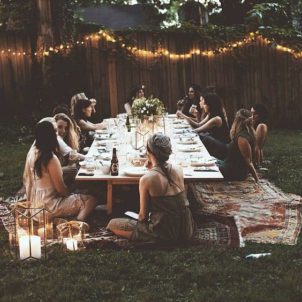 How To Host the Perfect Bohemian Chic Outdoor Dinner Party