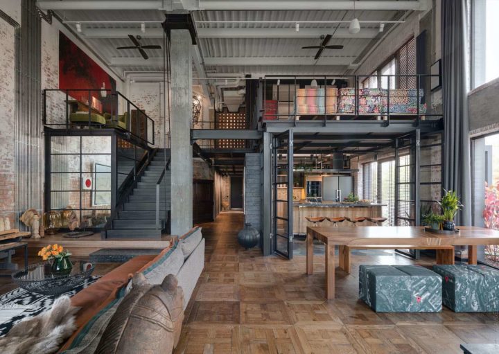 Amazing Industrial Loft With Unique Interior Amazing Industrial Loft With Unique Interior