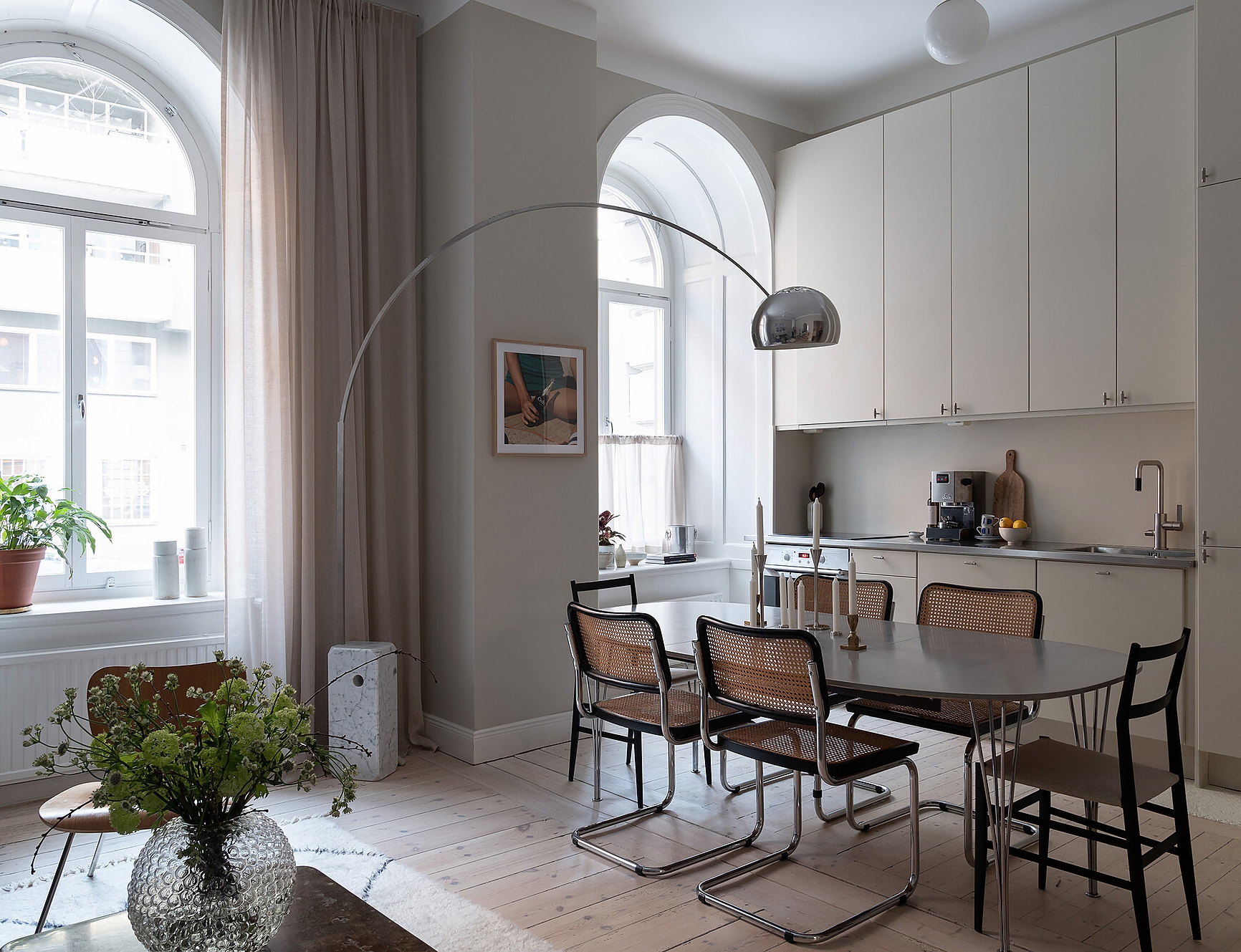 Sand Colored Scandinavian Apartment