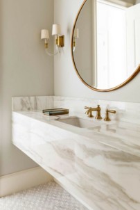Enhance Your Bathroom with a Stunning Floating Marble Vanity