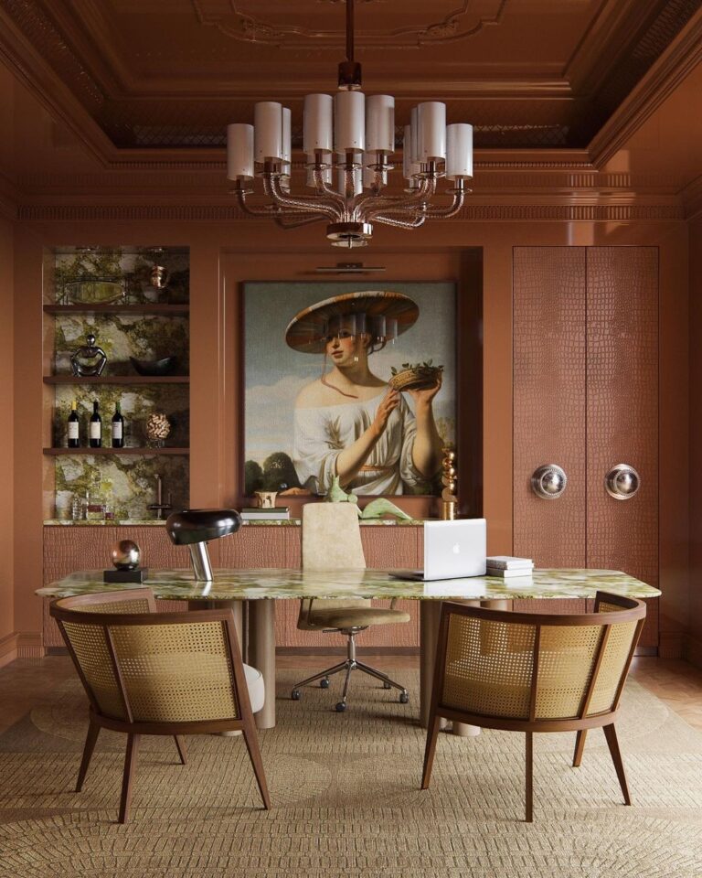 The Best Color Drenching Interior Ideas